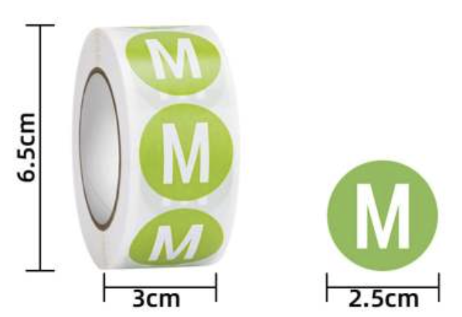 Size label sticker – Aviva Dallas